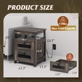 WLIVE Night Stand with Charger Station, End Tables Bedroom, Bed Side ...