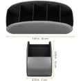 Fintie PU Leather Remote Control Holder - 5 Compartment Organizer for ...