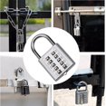 CERPXFF-2Pcs 10-Digit Combination Padlock Push Button Lock for Locker ...