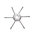 9-inch 230MM Six Blade Steel Wire Trimmer Head for Heavy-Duty Grass and ...