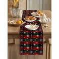 Buffalo Plaid Christmas Table Runner 70 Inches Long,Xmas Snowflake Red ...