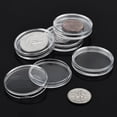 50PCS Clear Coin Capsules Coin Case Holders 25mm Containers Storage ...