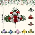 2 Bundles Artificial Chrysanthemum Flowers, 12-Head Fan-Shaped Blooms ...
