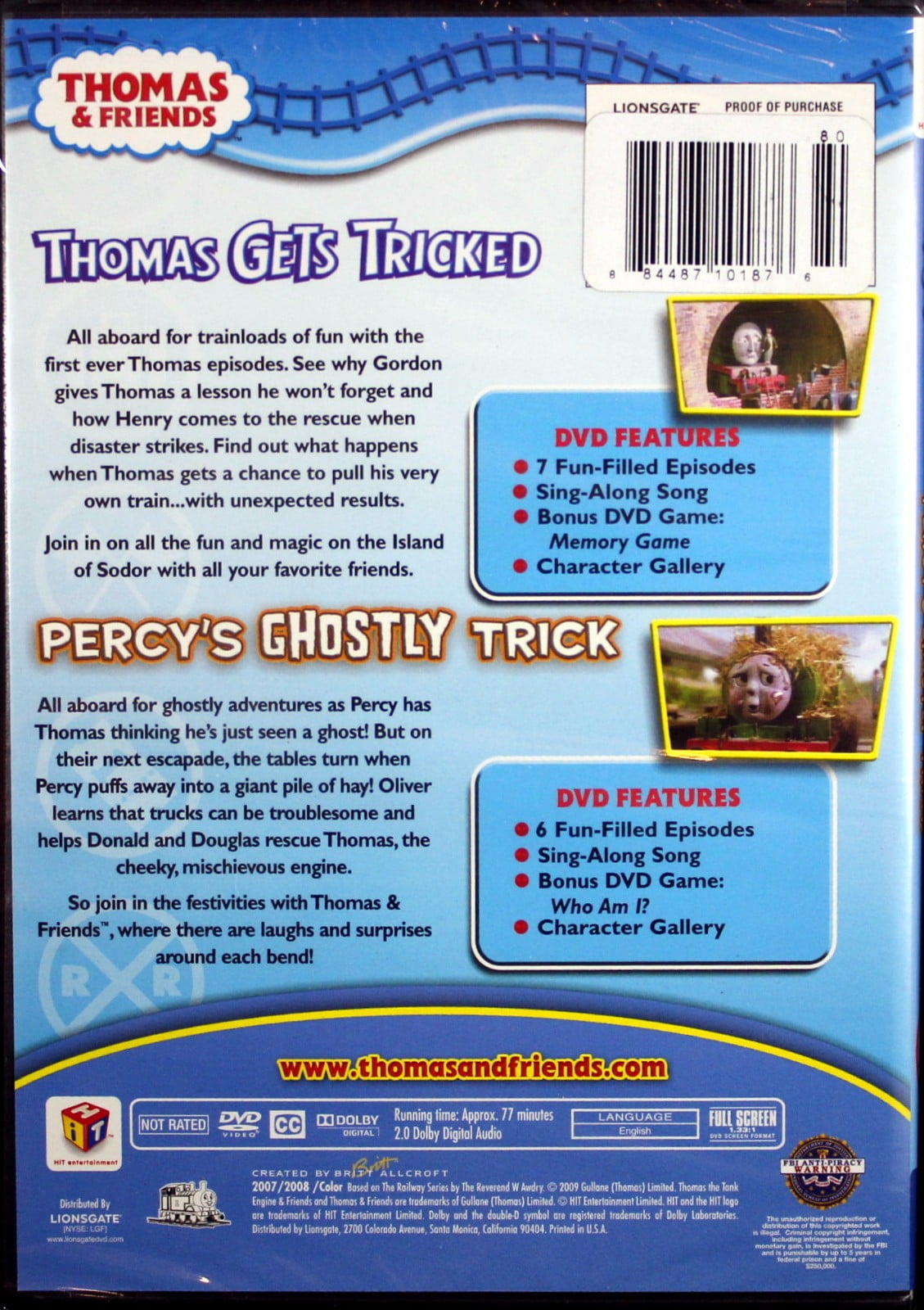 Thomas And Friends Percys Ghostly Trick Dvd