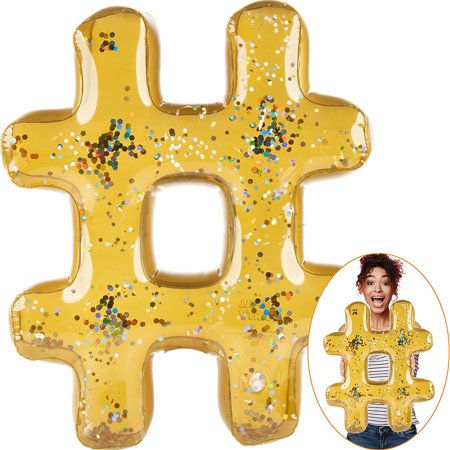 Pool Party Decorations Inflatable Letters - Hashtag Sign (#) by KCSD ...