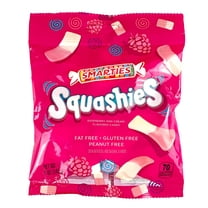 Smarties Squashies Juicy Gummy Foam Candy, Raspberry and Cream Flavor ...