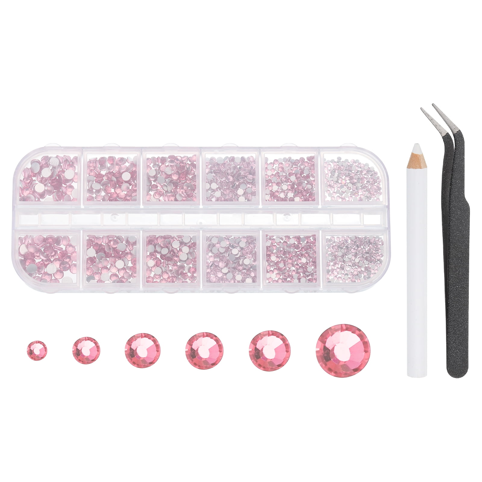 Click here for Unique Bargains 6 Sizes Glass Flatback Rhinestones... prices