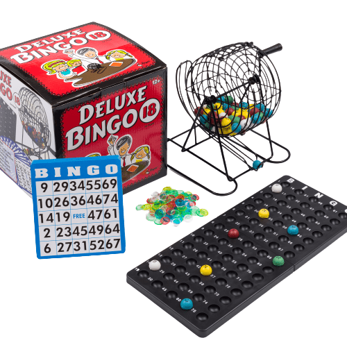 Regal Games Deluxe Bingo Cage Game Set - 8-Inch Metal Cage with Plastic ...