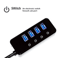 Powered Usb Hub 3 0 Atolla 4 Port Usb Data Hub Splitter With One Smart