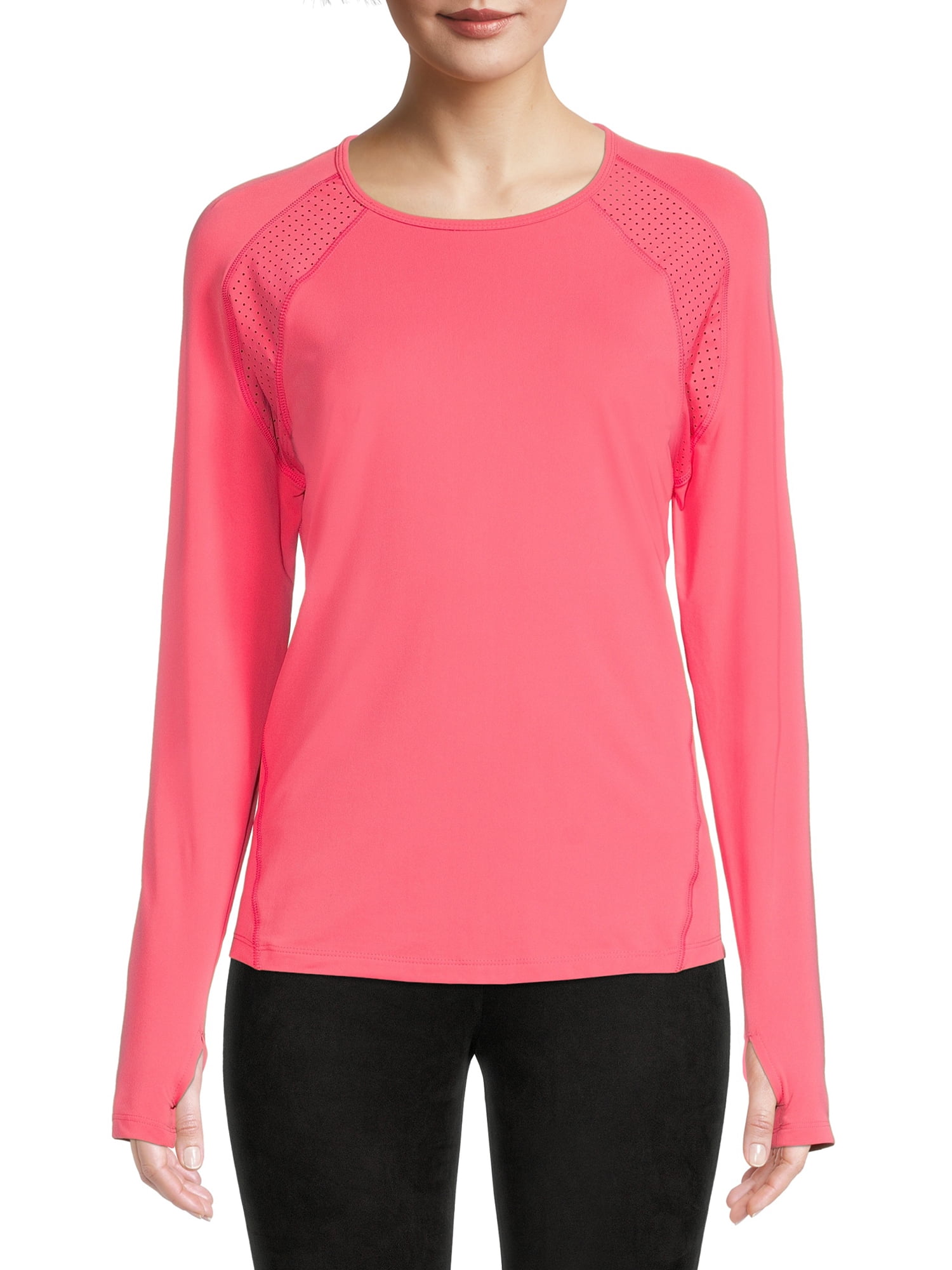 Avia Women's Long Sleeve Performance Tee - Walmart.com