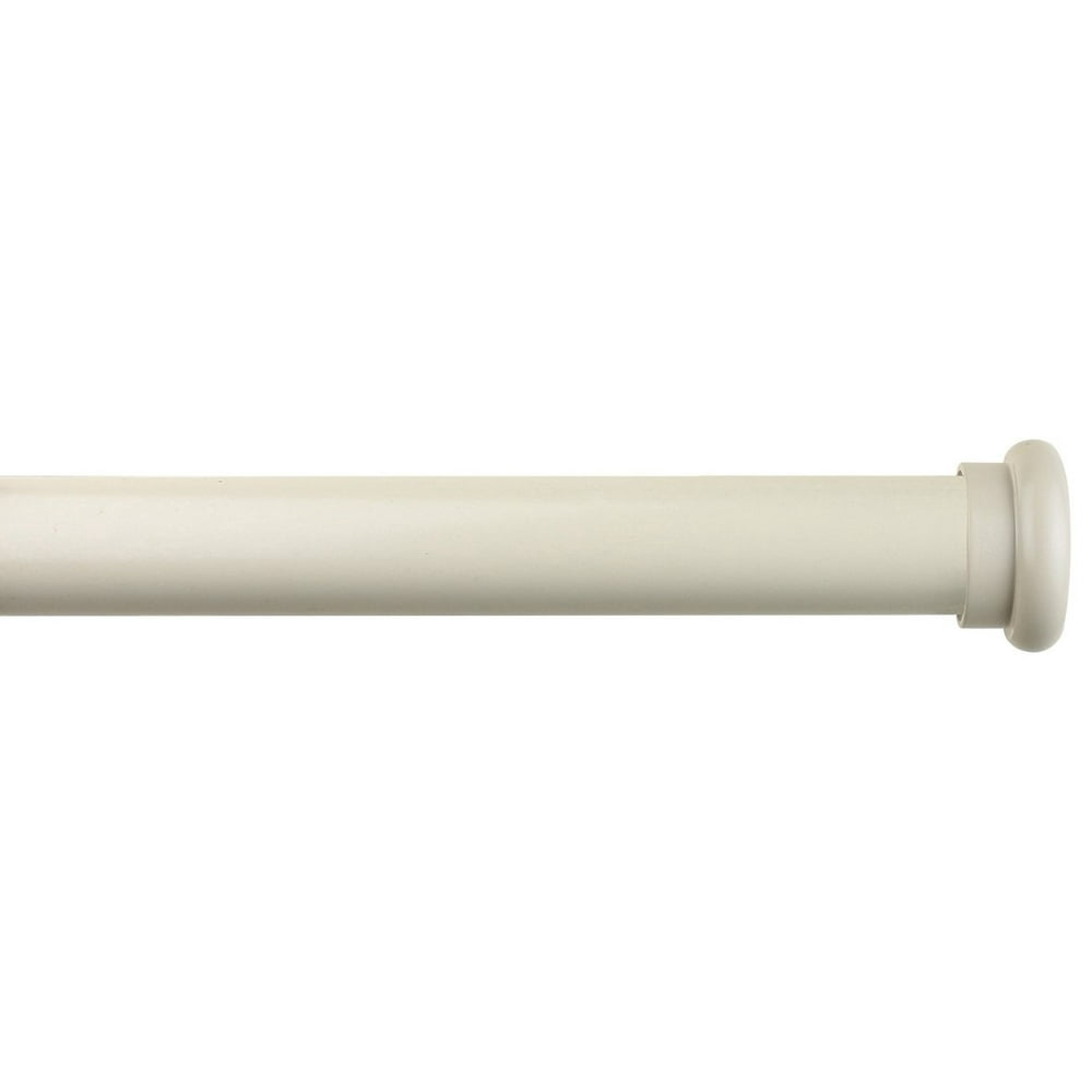 Urbanest 1" Button Adjustable Curtain Rod, 84"-120", French White ...