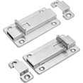 2 Pcs Sliding Lock 3-1/2" Stainless Steel Barrel Bolt Latch Heavy Duty ...