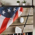 American Flag Golf Rod Pocket Curtain Valance, 4th of July Farmhouse ...