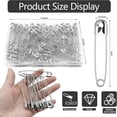 100 count 3 Inch Large Safety Pins Heavy Duty, Safety Pin for Clothes ...