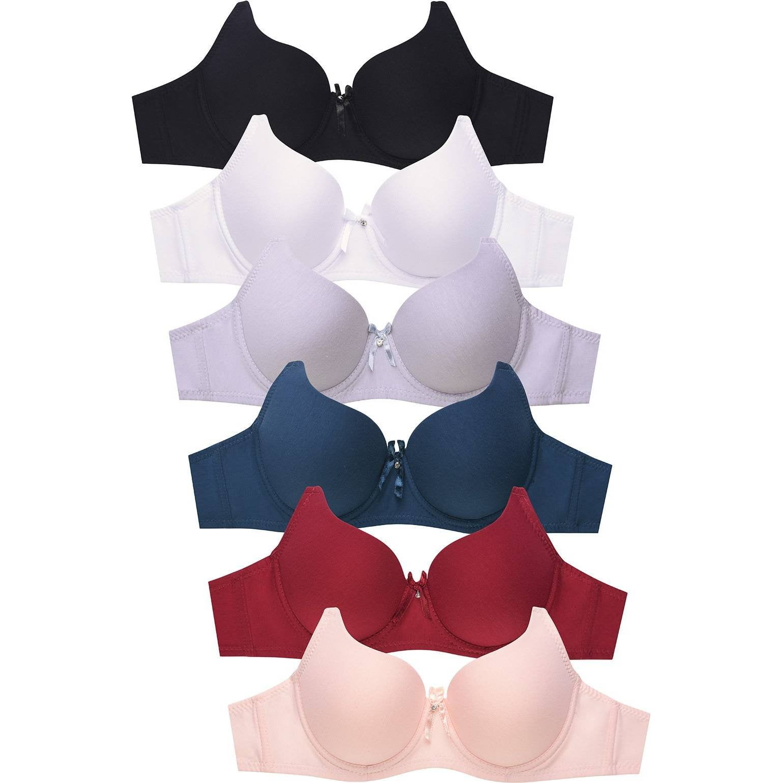 DailyWear Womens Everyday 6 Pack of Bras 4323P1, 34C - Walmart.com