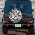 Vegvisir Symbol Spare Tire Cover for Norse Viking Compass 4WD 4x4 ...