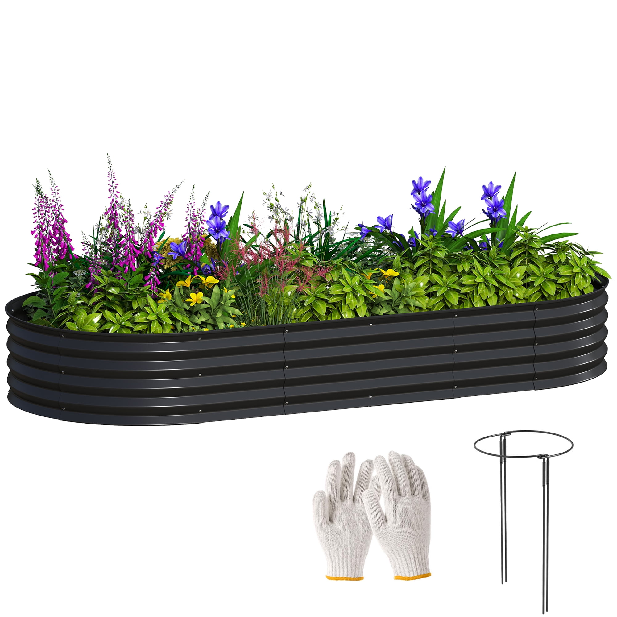 Click here for Outsunny Raised Garden Bed  7 X 3 X 1 Galvanized P... prices