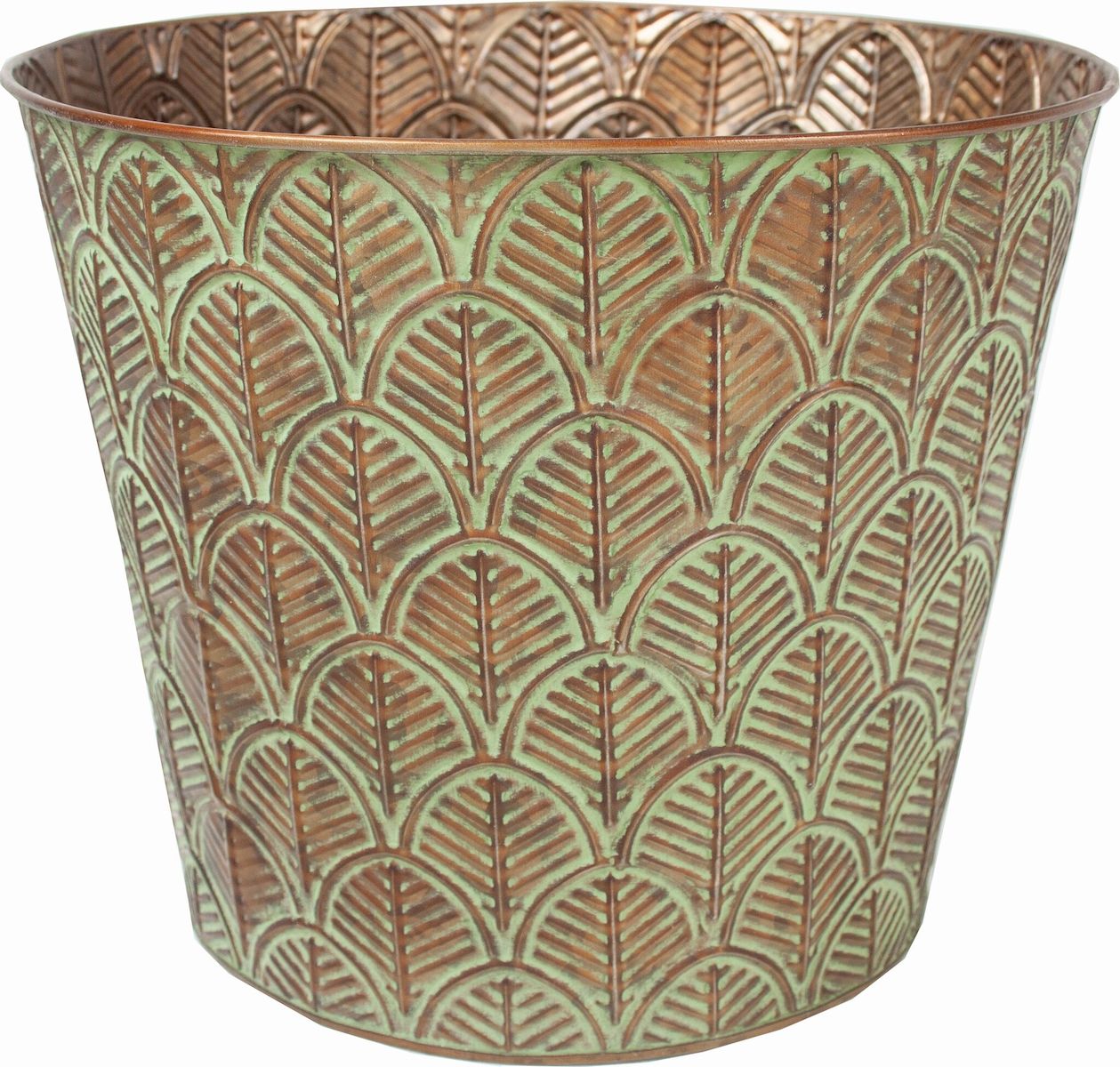 Embossed Green Leaves Planter - Walmart.com