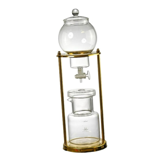 Glass Ice Drip Coffee Pot Drip Coffee Machine 600ml Portable Dripper ...