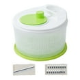 Salad Spinner,with Slicer Strainer Shredder,Vegetable Washer Fruit ...