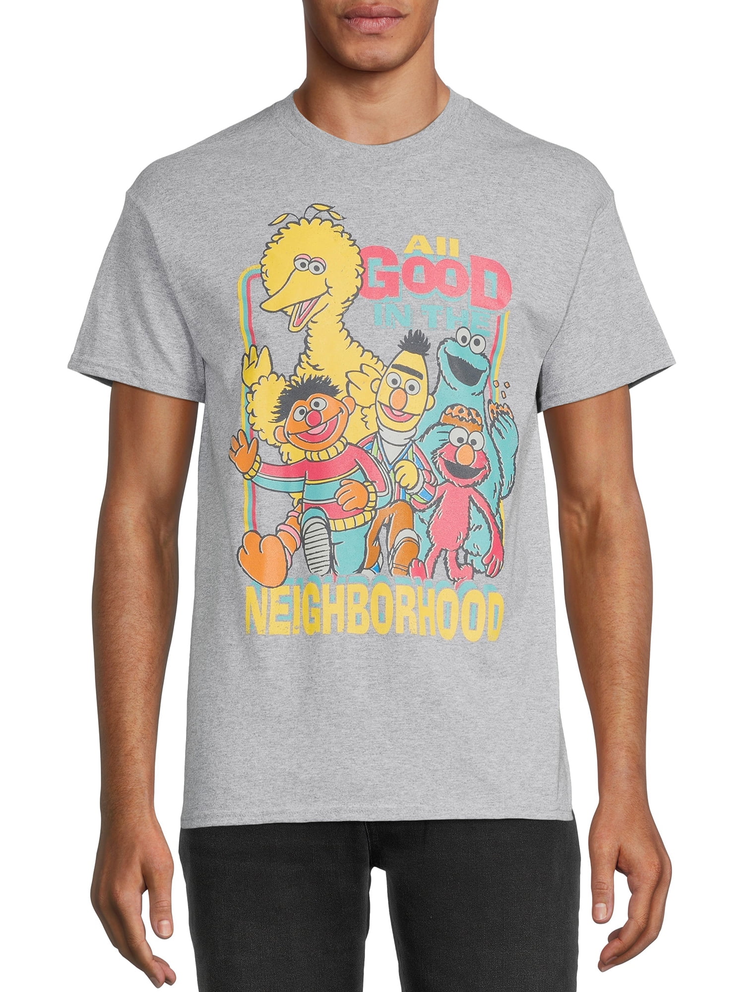 Sesame Street Men's Graphic Print Tee - Walmart.com