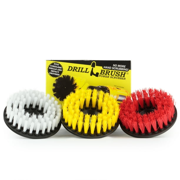3 Pack Threaded Oscillating Scrub Brushes fit Electric and Air ...