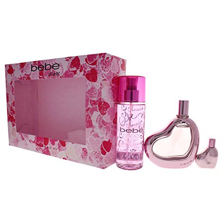 Bebe Sheer by Bebe for Women - 3 Pc Gift Set 3.4oz EDP Spray, 0.33oz ...