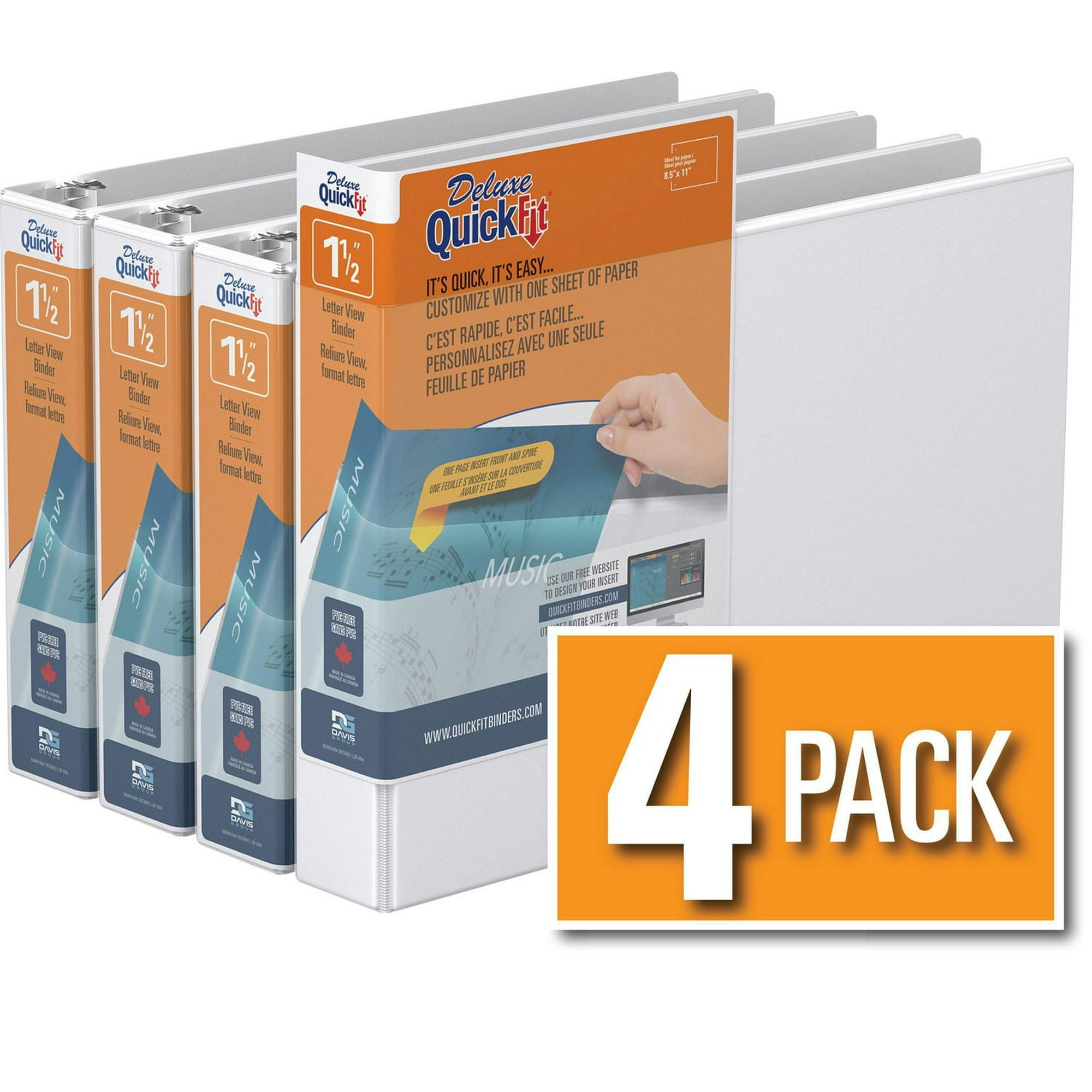 Click here for Quickfit 8.5 X 11 Spreadsheet View Binder  4 Pack... prices
