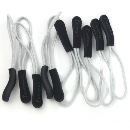 2x 10pcs Cierre de cremallera Tira de cuerda Extremos de cuerda para ...