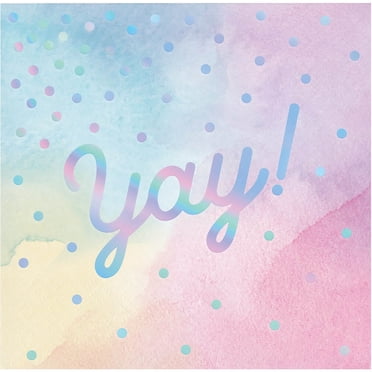 Creative Converting 360458 5 x 5 in. Boho Rainbow Beverage Paper Napkin ...