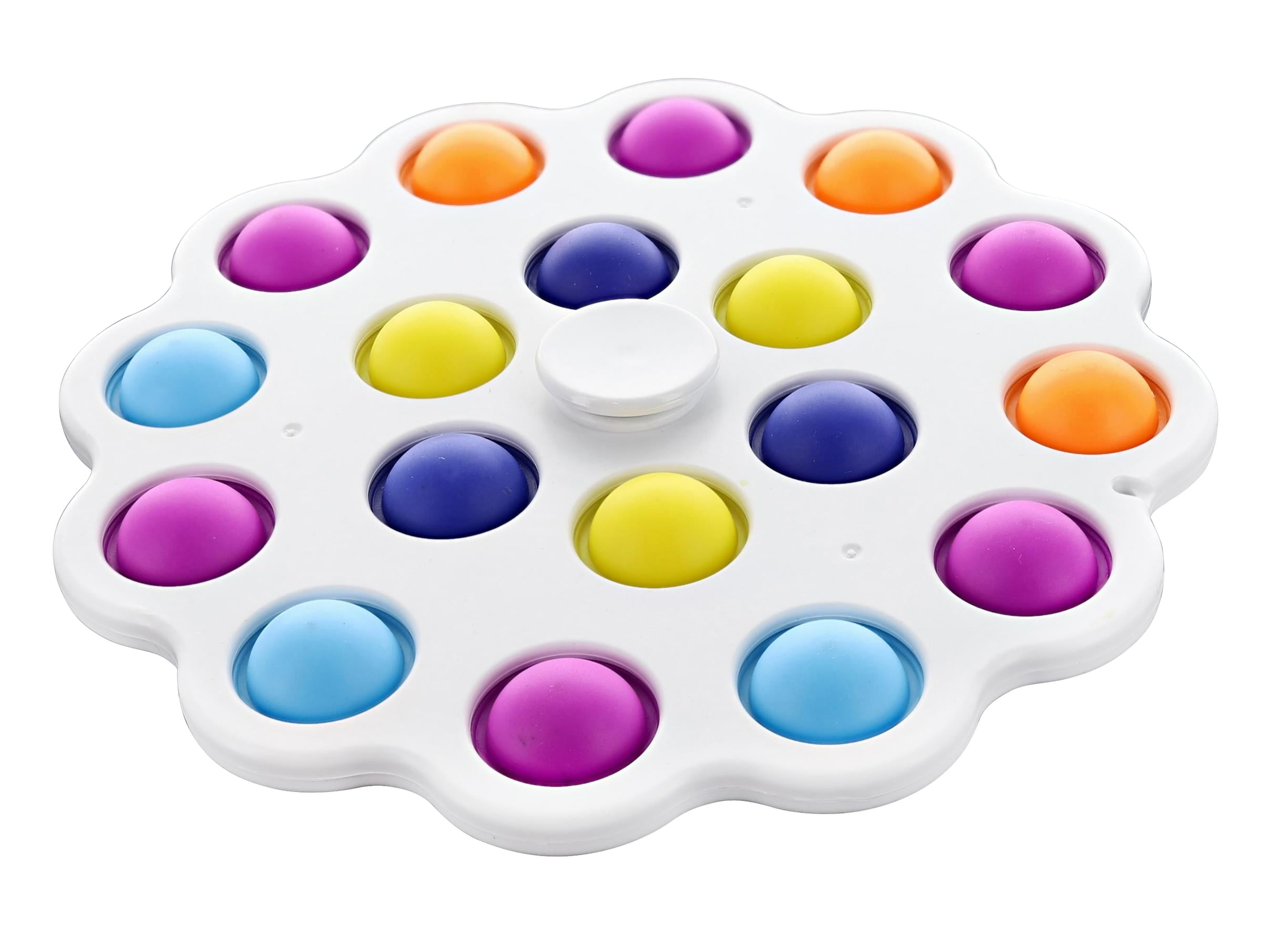 Pop Fidget Toy Spinner White 18-Button Bubble Popping Game - Walmart.com