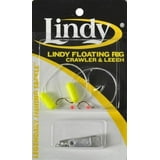 LINDY Floating Crawler Leech Snell Rig Fluorescent Yellow 1/4 oz 1/2 oz ...