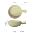 500ML Oven Baked Rice Bowl Ceramic Fruit Salad Bowl Baking Single ...