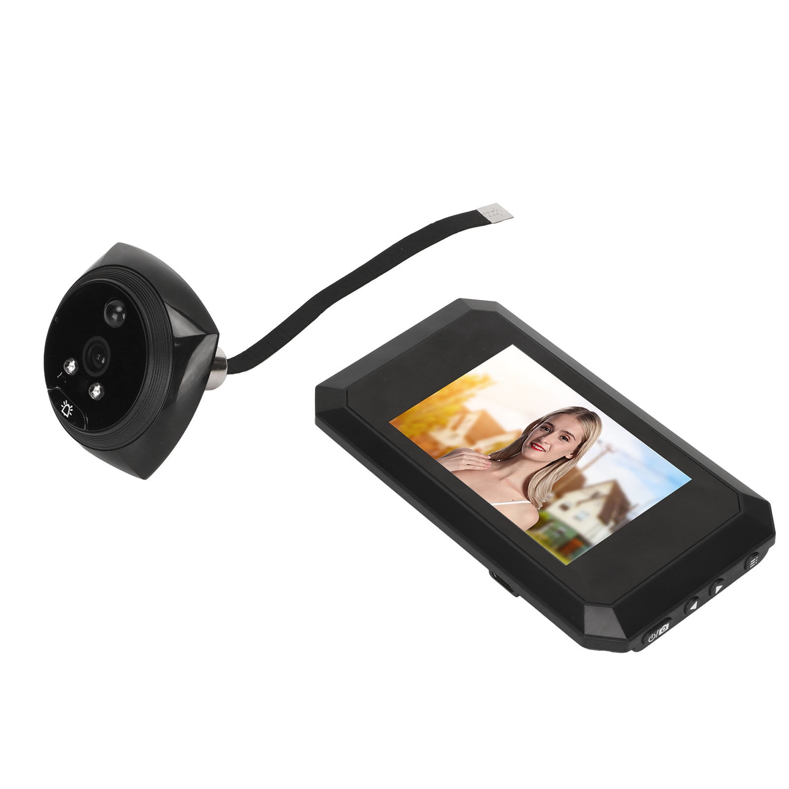 Visor de puerta digital, timbre visual inteligente Timbre con video ...