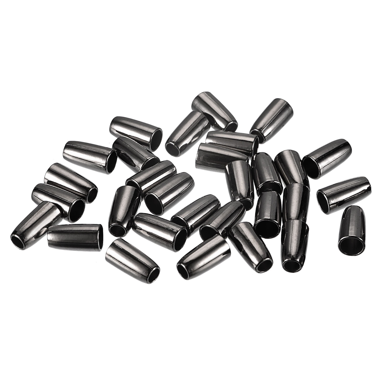Uxcell 30pcs Bell End Stopper, Alloy Cone Cord Rope Lock Bell Shape ...