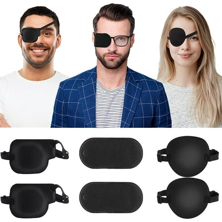18 Pieces Black 3D Eye Patch Single Black Eye Patches Eye Patch for ...