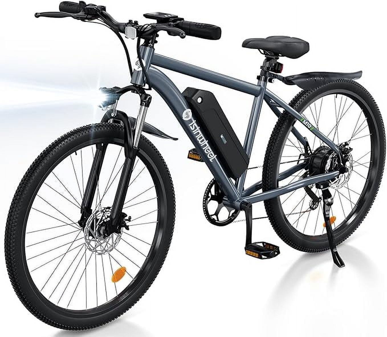isinwheel M10 Adult Electric Bicycle 96KM, 26” Portable Ebike 500W 32KM/H, Electric Mountain ...