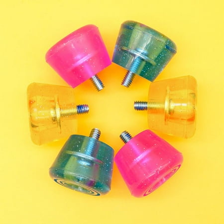1 Pair PU Rubber Roller Skate Toe Stoppers Roller Skate Double-Row ...