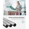 SONGMICS, Clothes Drying Rack, Foldable with 33 Rails, Silver Blue ...