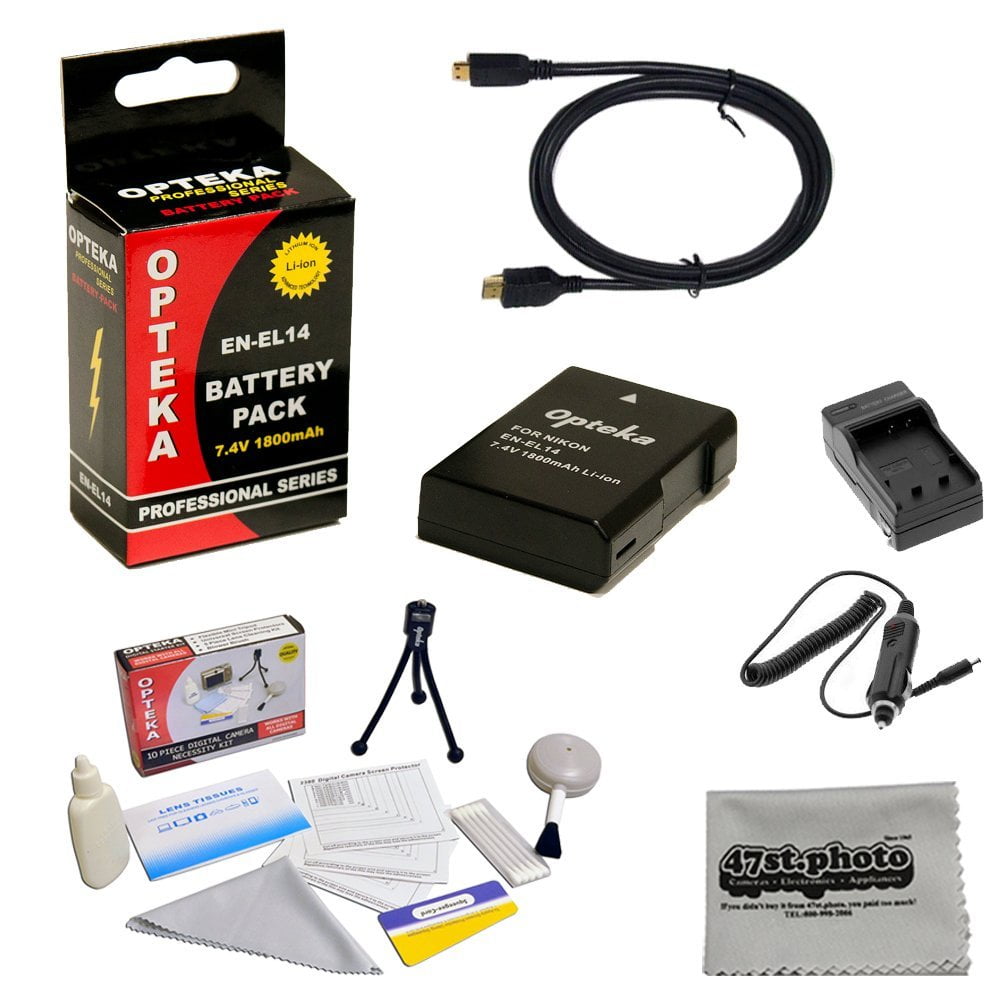 Replacement Battery Kit for Nikon D3100 D3200 D5100 D5200 COOLPIX P7100 ...