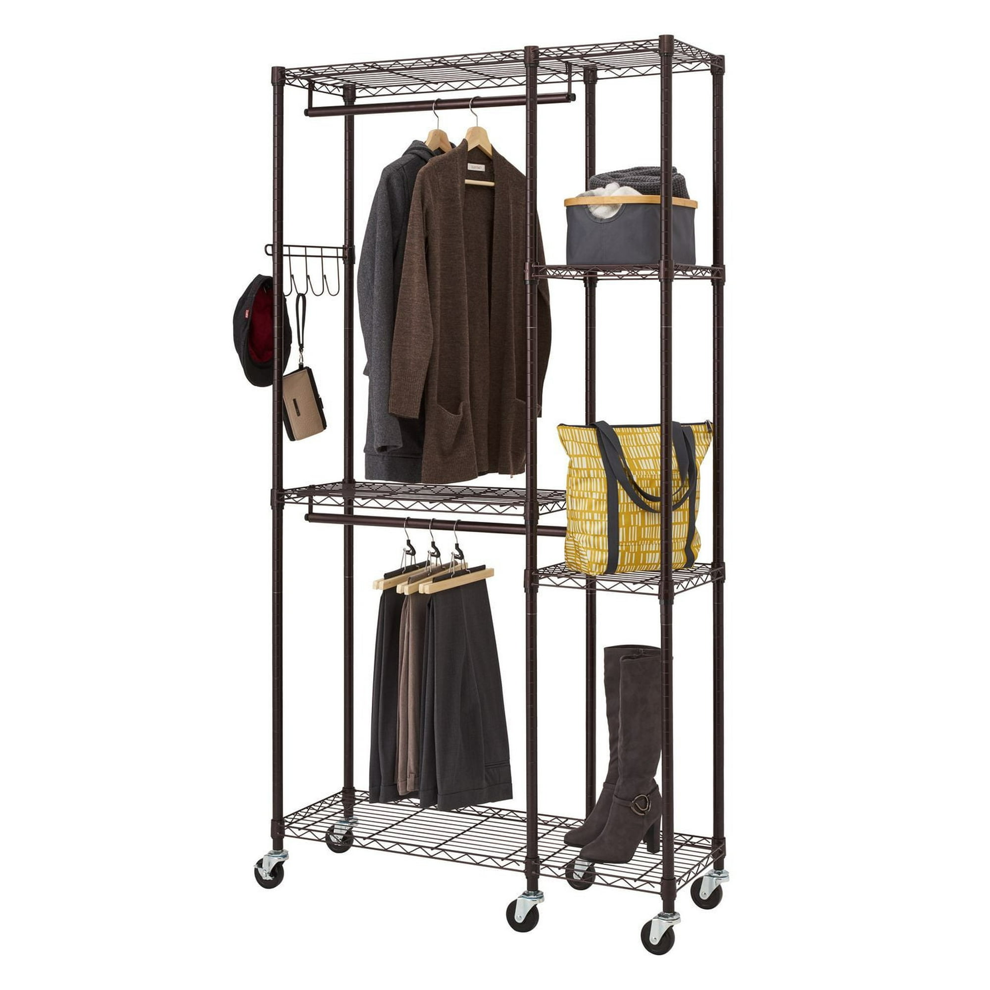 Click here for Trinity Mobile Closet Organizer 41w X 14d X 77h Da... prices