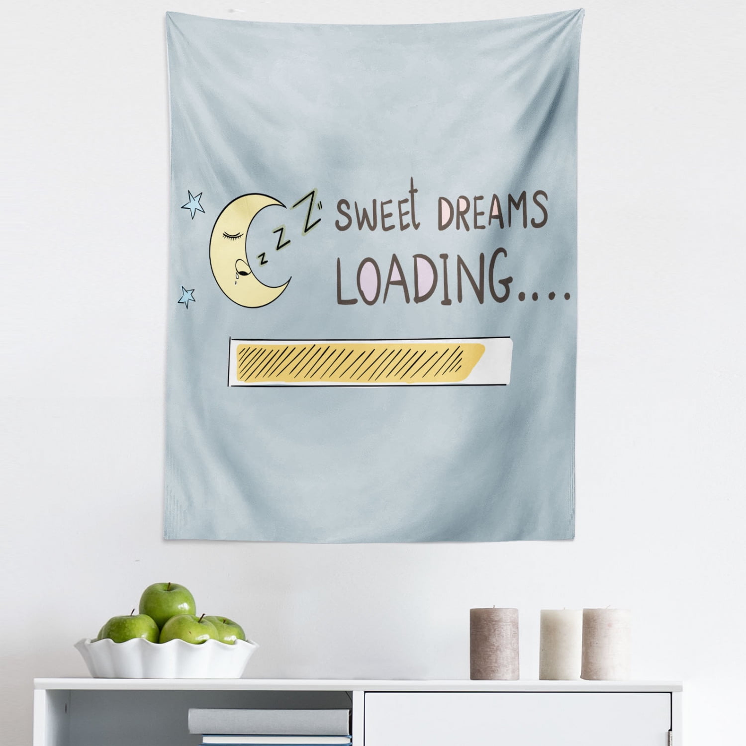 Saying Tapestry, Dreams Loading Concept with Progress Bar Design and ...
