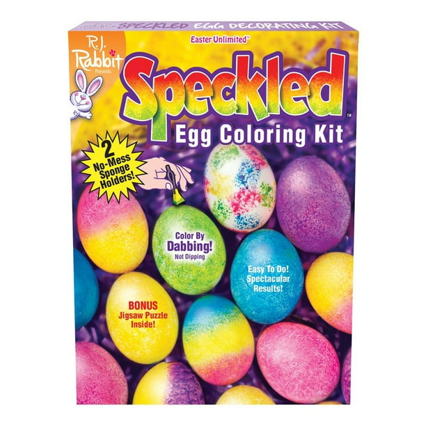 Fun World R.J. Rabbit No Dipping Just Dab Speckled Egg Decorating Kit ...