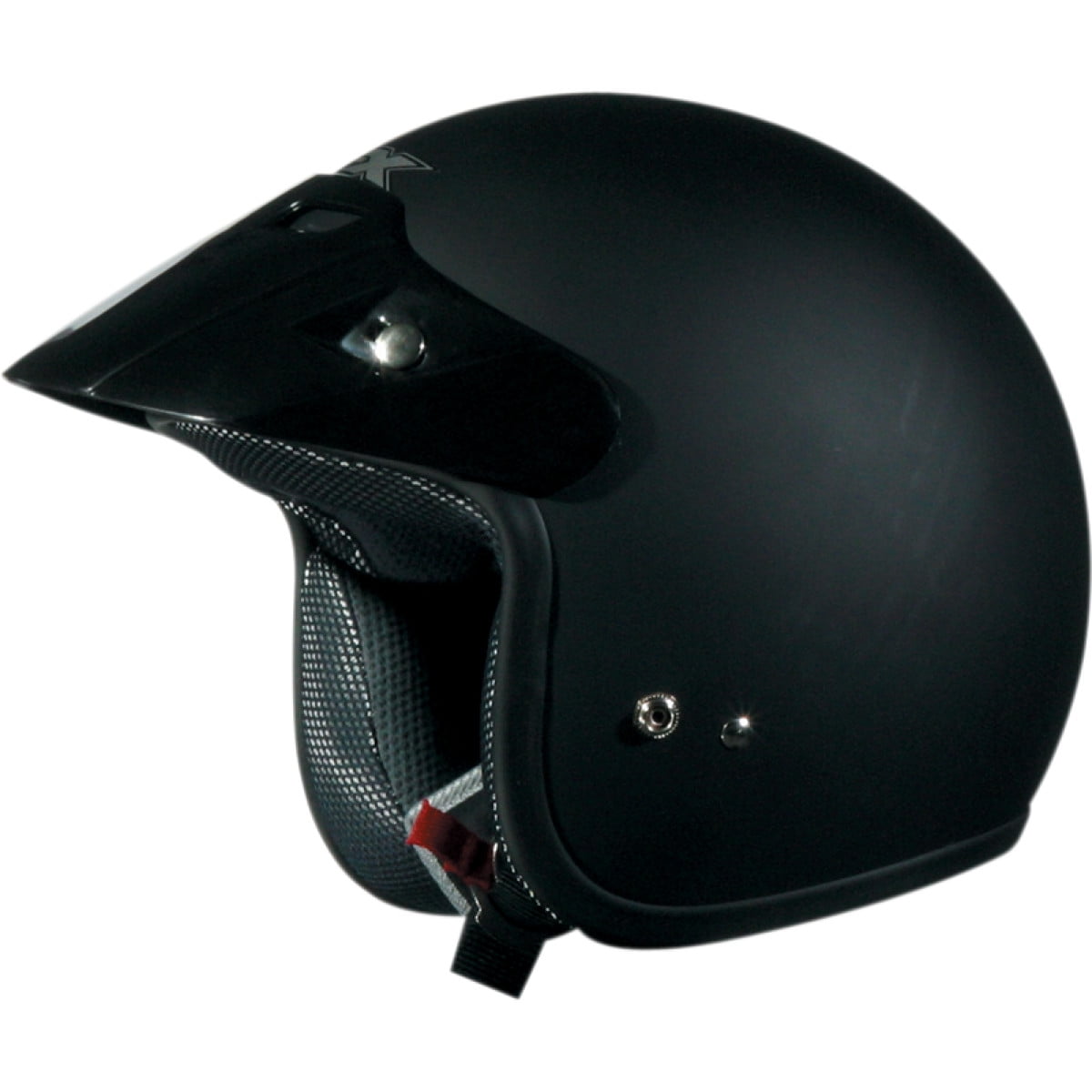 AFX FX-75 Open Face Helmet (Solid Black Flat, 2X-Large) - Walmart.com