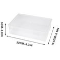 XiYing A4 Document Storage Box, Transparent File Organizer with Open ...