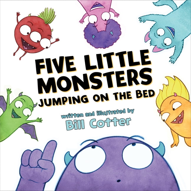 Five Little Monsters Jumping on the Bed (Board book) - Walmart.com