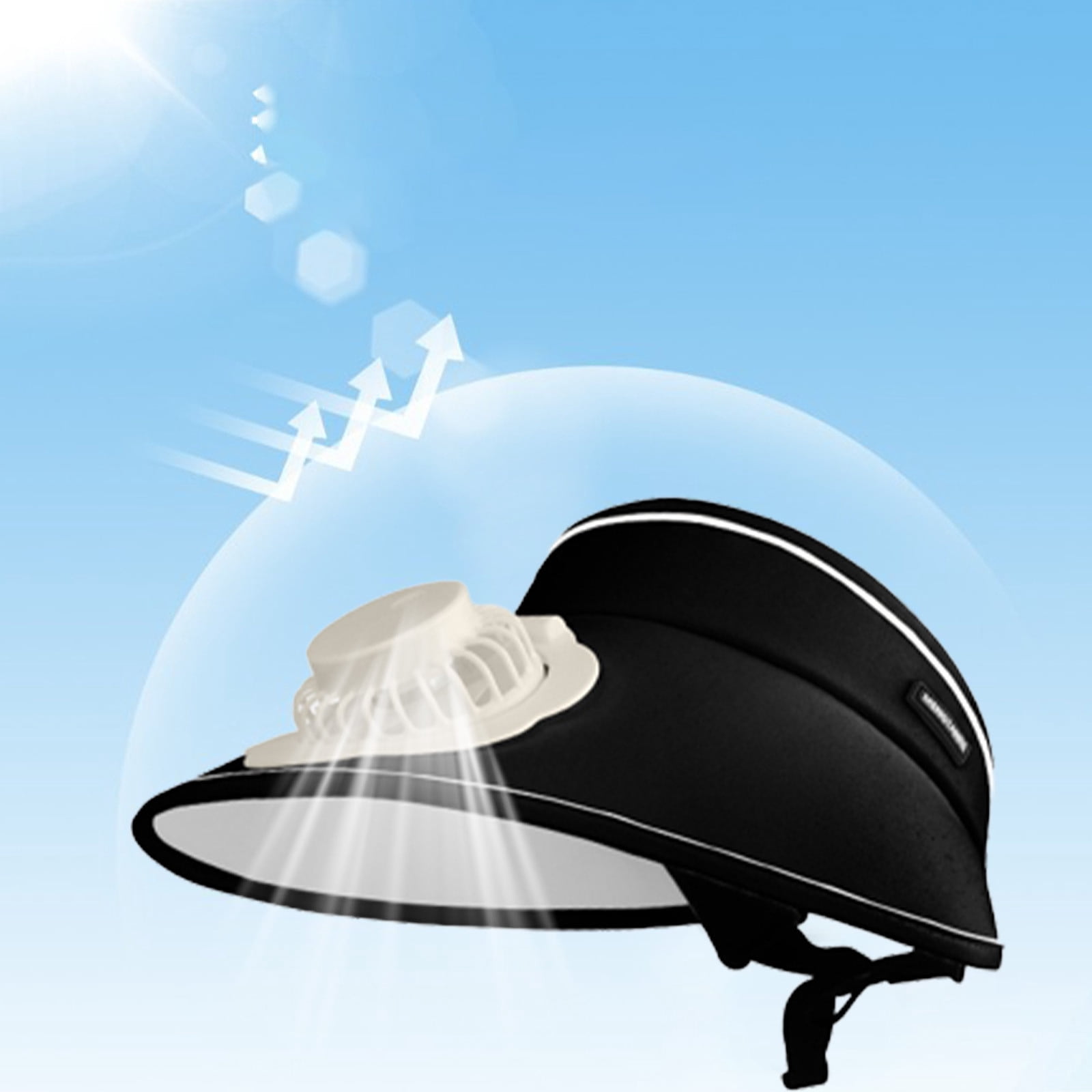 RKSTN Fan Hat Personal Fan Sun Hat with USB Charging Fan Sun Protection ...