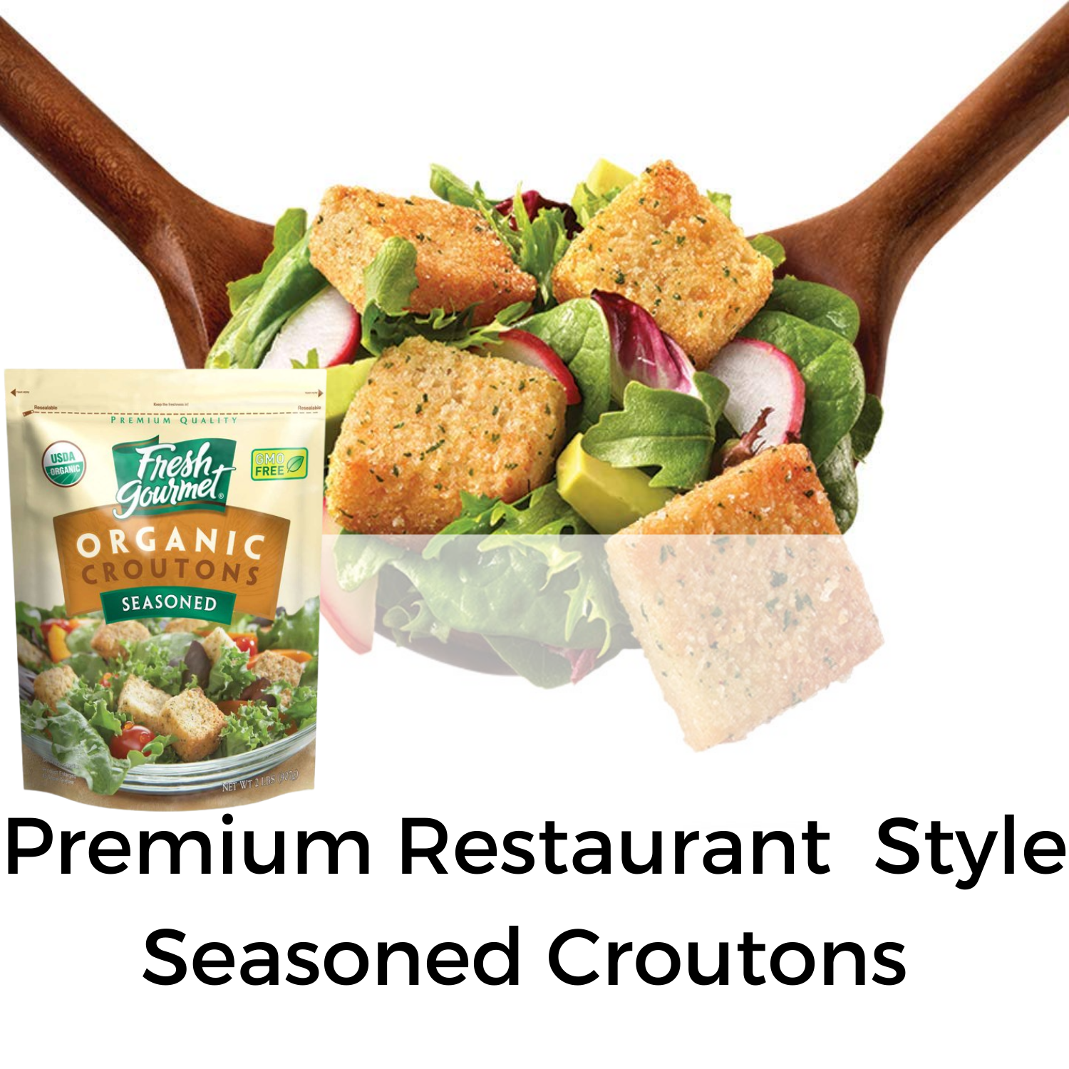 Buy Fresh Gourmet Specialty Croutons Organic Seasoned 32 oz.Bag -Fresh ...