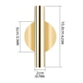 Agiufgs Metal Flower Vase, Hollow Tube Design for Artificial or Dry ...