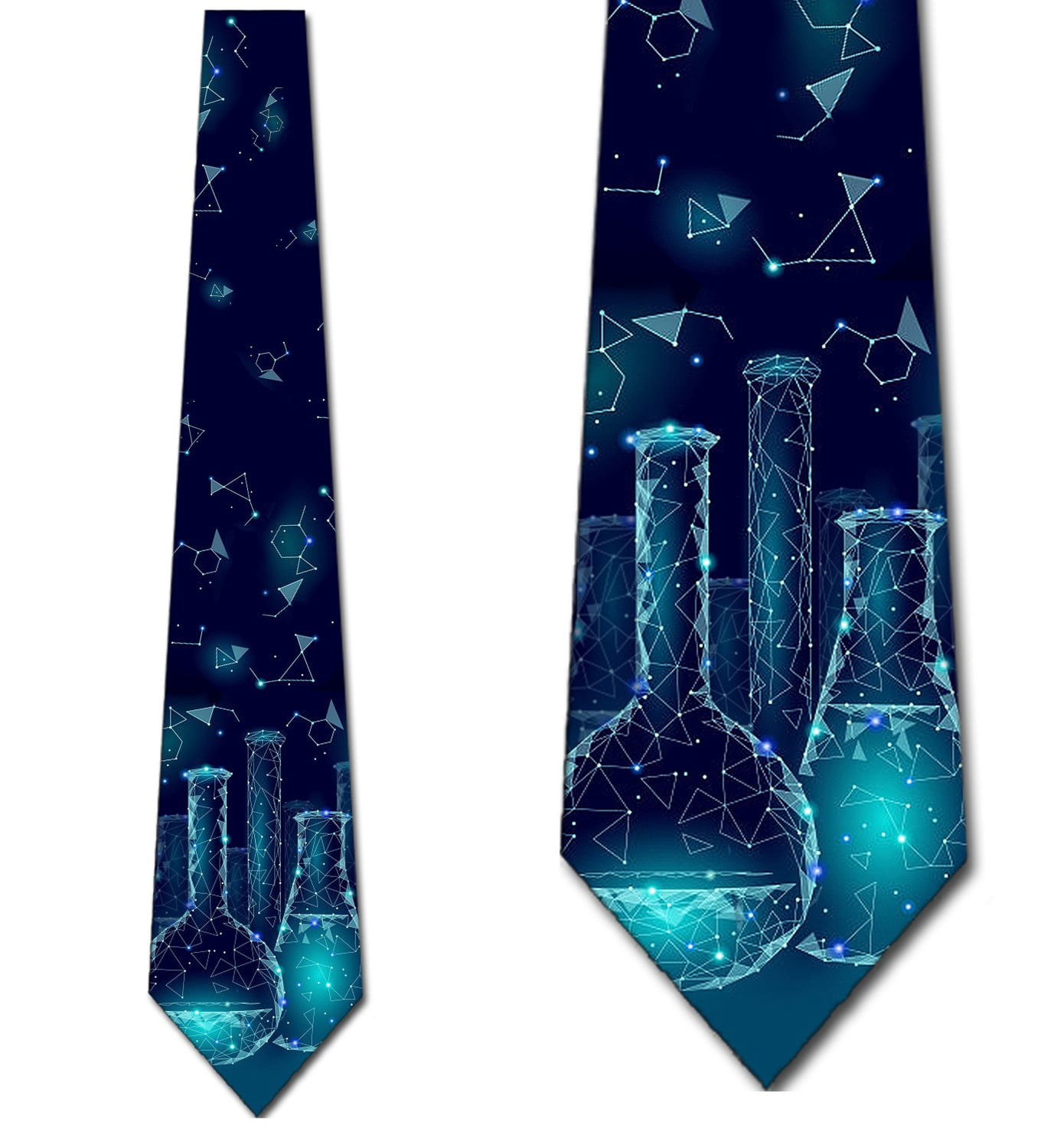 Chemistry Ties Mens Science Beakers Necktie by Three Rooker - Walmart.com